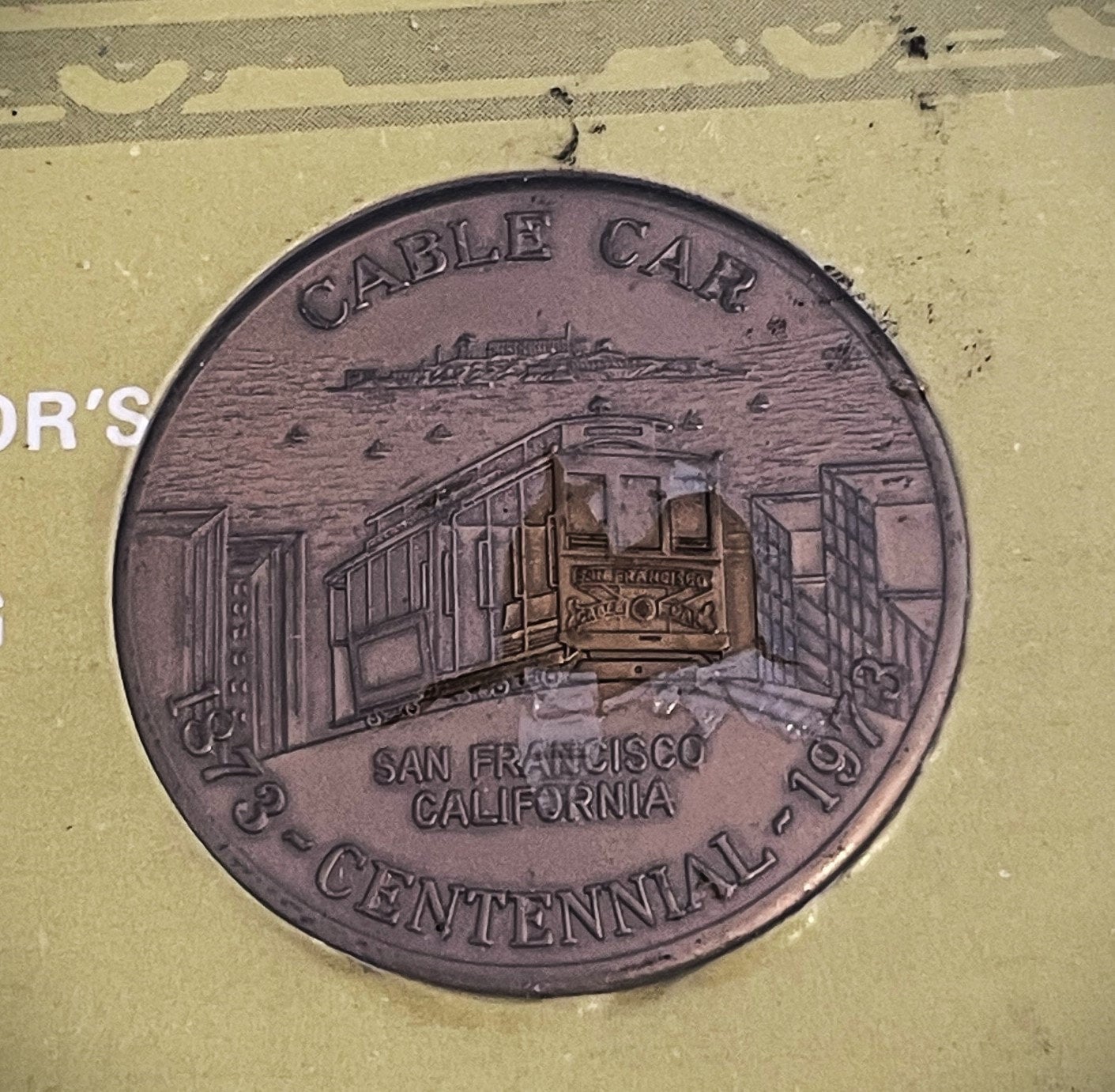 Vintage Lucky Cable Car Coin 100 Year Collectible San Francisco Limited ...