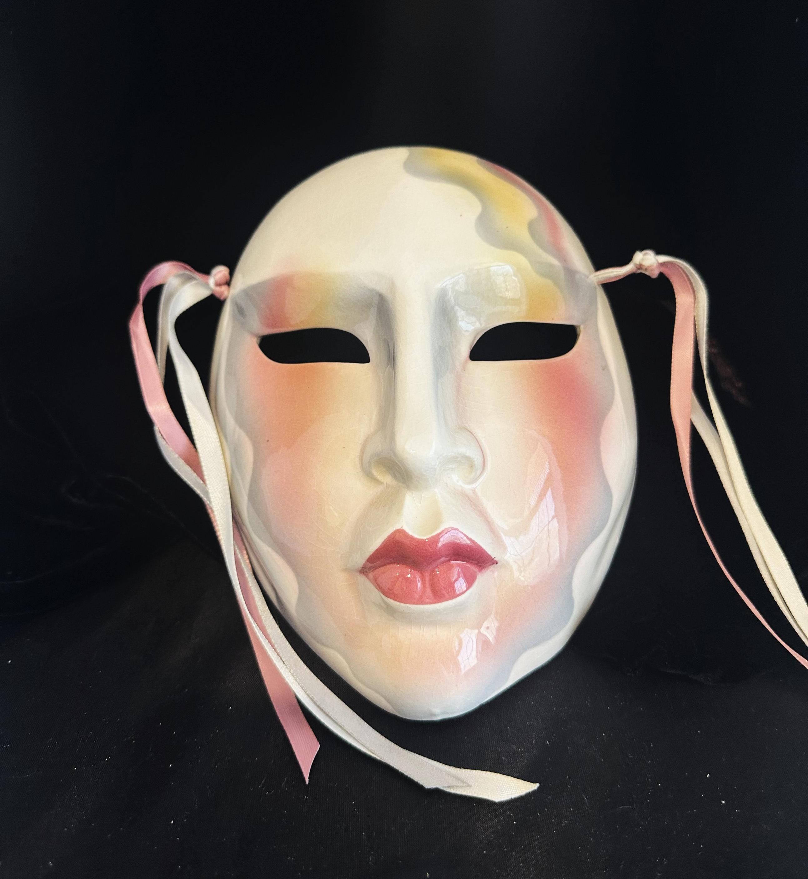 Vintage Mask by About Face Clay Art San Francisco Masquerade Mardi Gras ...