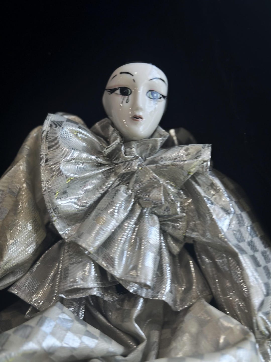 Vintage Pierrot Porcelain Doll Harlequin Jester Mime Clown - Etsy