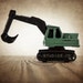 Vintage Construction Truck Photo Prints, Primary Colors, Digger Tractor ...