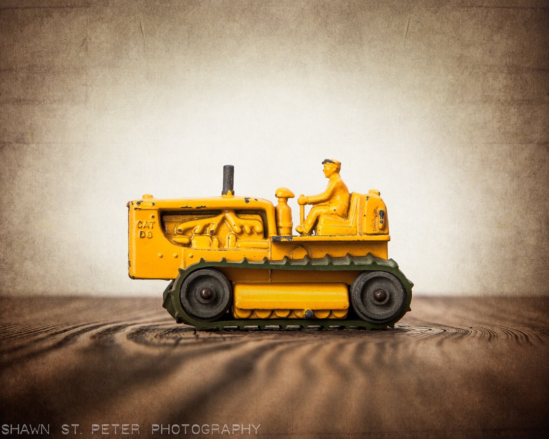 Vintage Toy Bulldozer Photo Print Boys Room Decor - Etsy