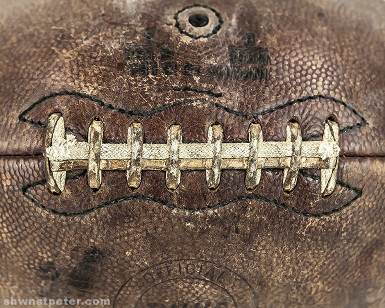 Vintage Football Laces Close up Horizontal Photo Print - Etsy