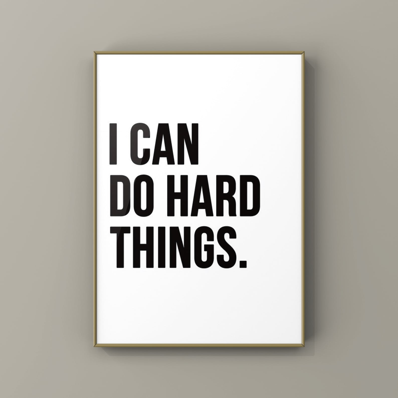 I Can Do Hard Things, Inspirational Quote , Canvas or Unframed Print - Etsy