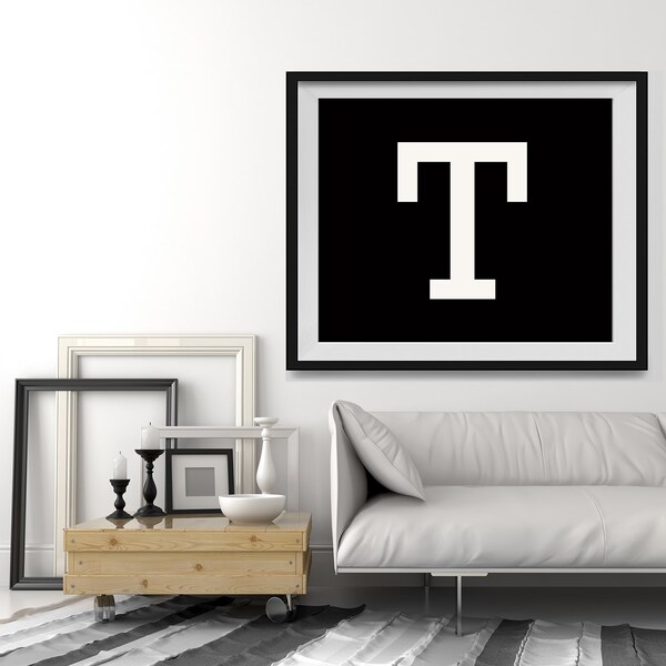 Letter Poster T - Etsy