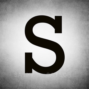 Letter S in 4 Color Choices Monogramed Photo Print or Canvas - Etsy