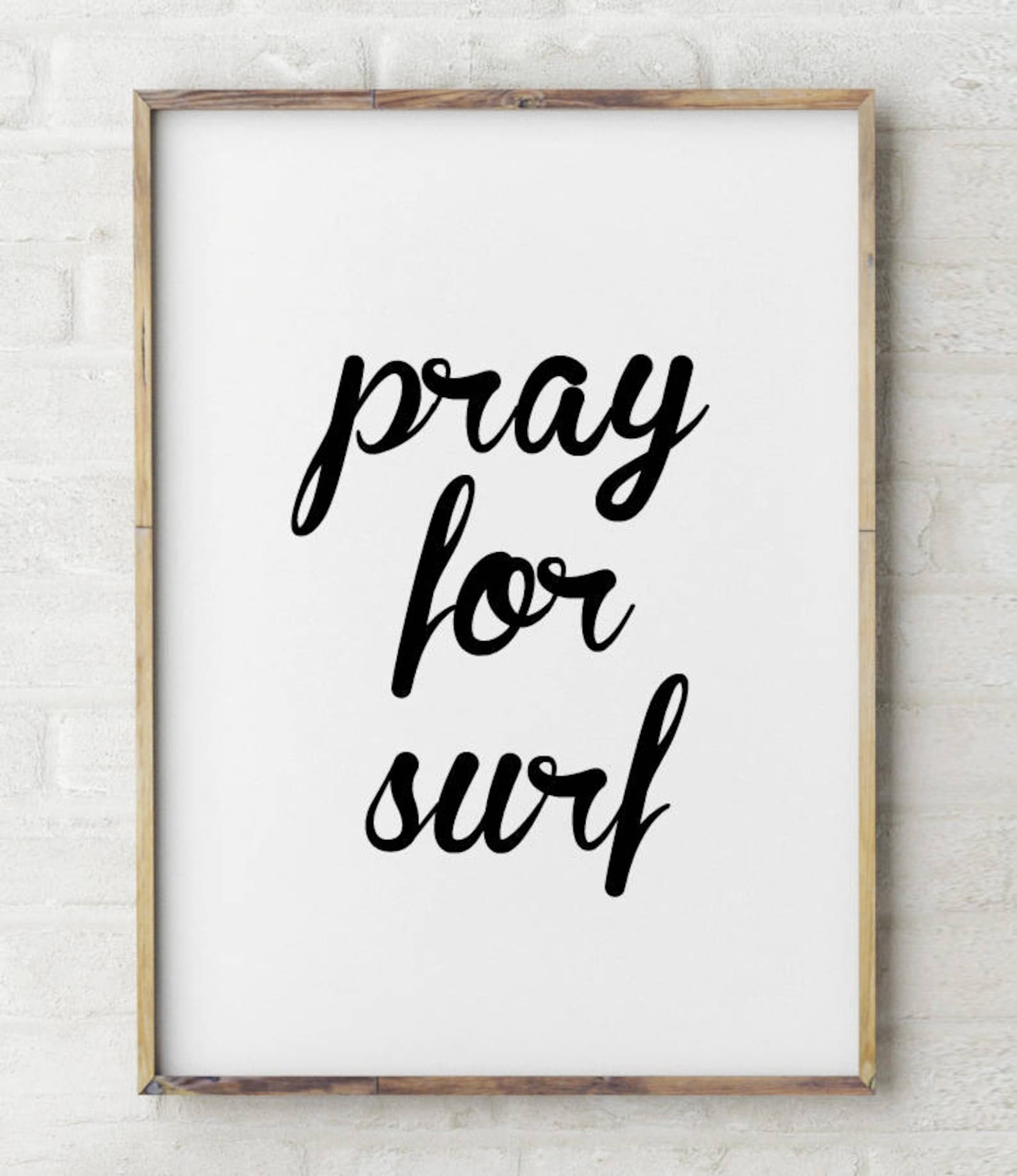 Pray for Surf Digital Download, Surf Decor, Surf Quote, Beach Photos ...