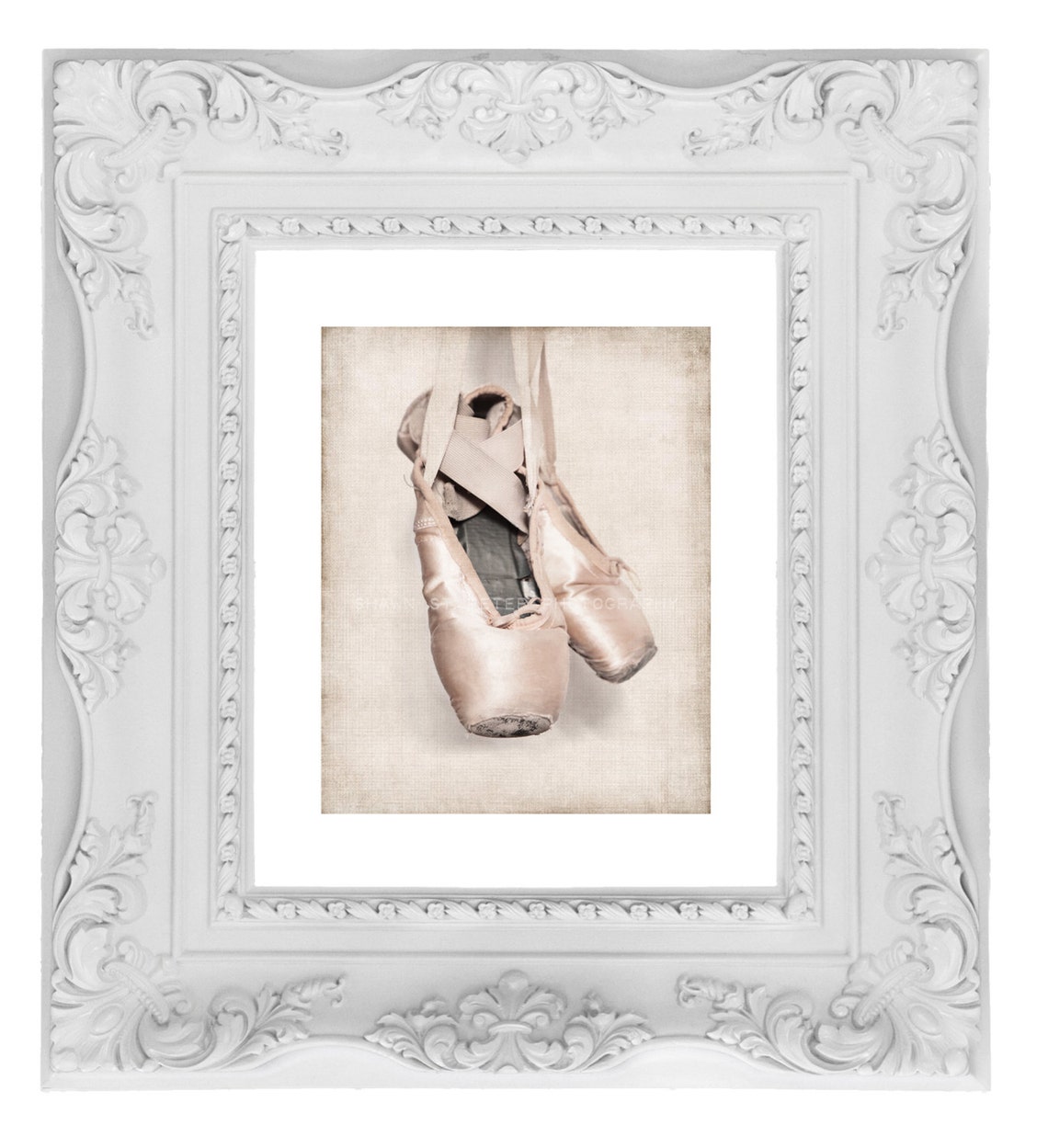 Vintage Ballet Slippers Photo Print Girls Nursery decor | Etsy