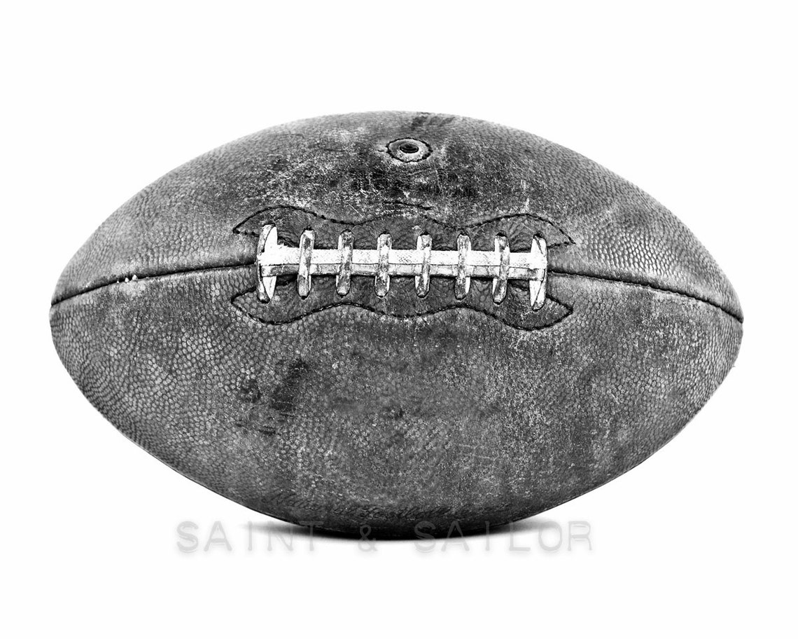 Black and White Football Photo Print Boys Room Decor Boys - Etsy