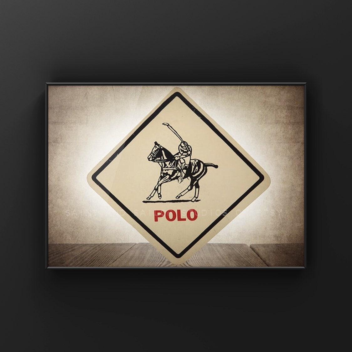 Vintage Polo Sign Photo Print, Barnwood Background - Etsy