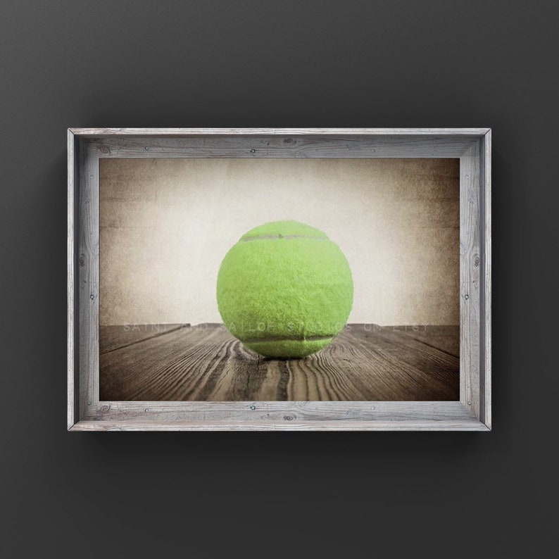 Tennis Printssingle Tennis Ball Vintage Photo Print Tennis - Etsy