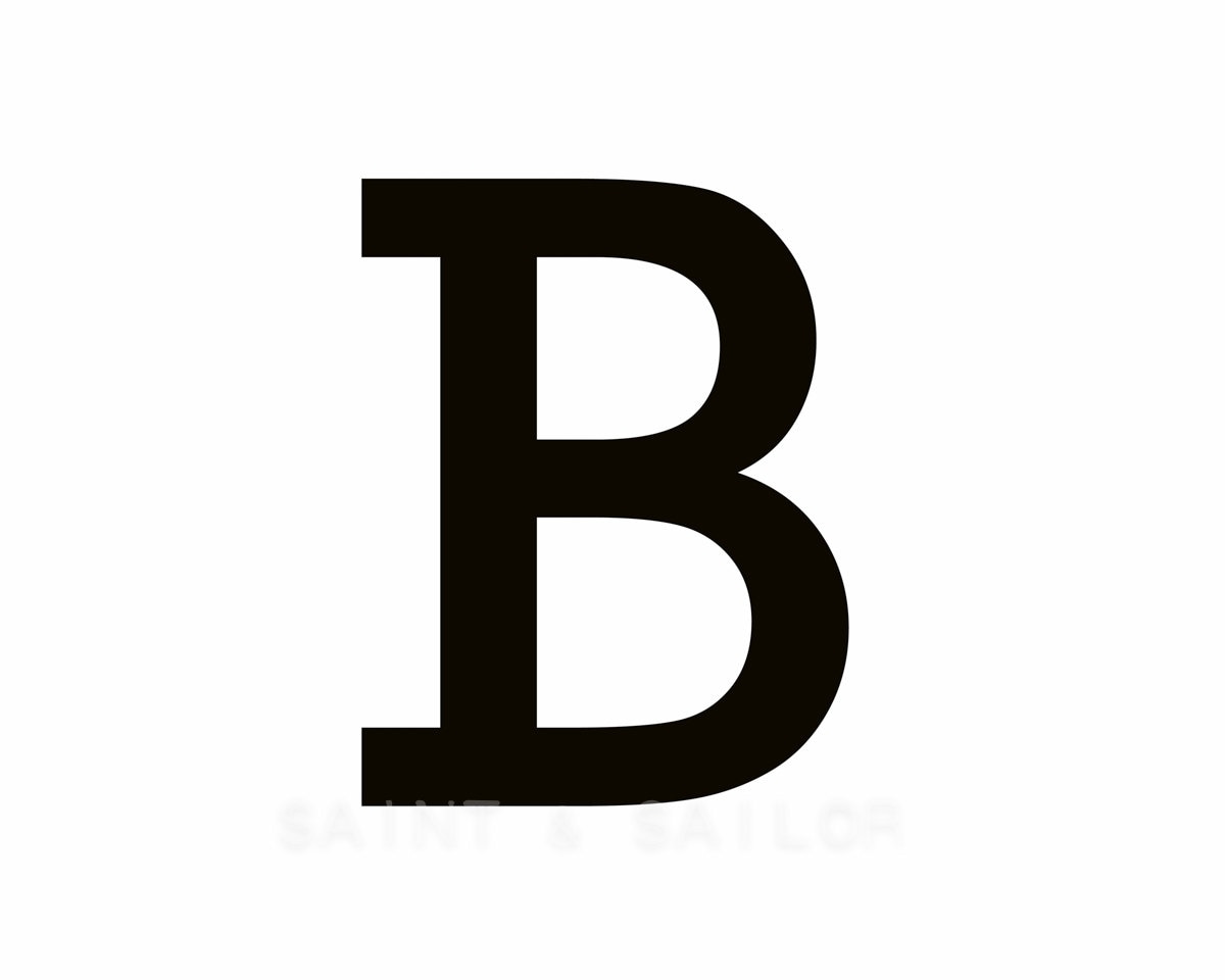 Letter B in 4 color choices Monogramed Photo Print or Canvas | Etsy