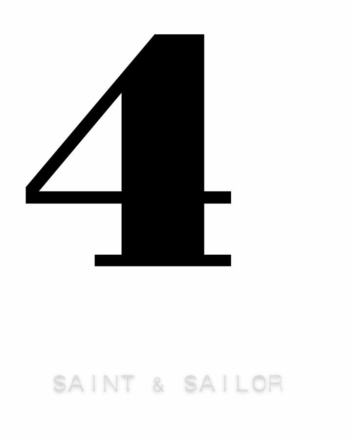 Number Four Digital Download to Be Used to Print Your Own | Etsy