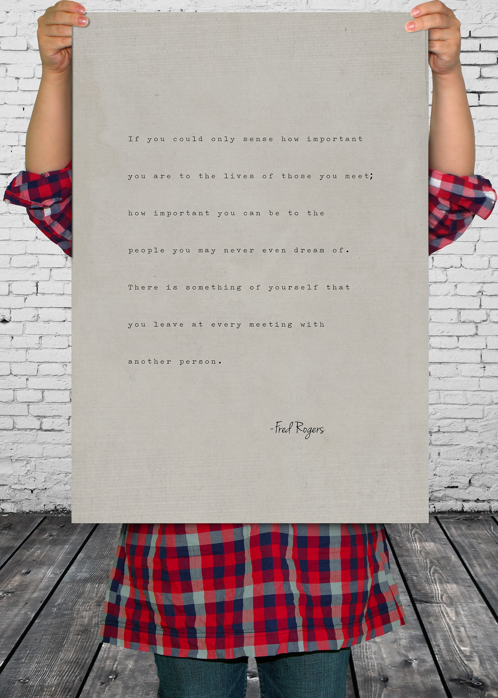 Mr. Rogers Quote Canvas or Unframed Print If You Could Only - Etsy