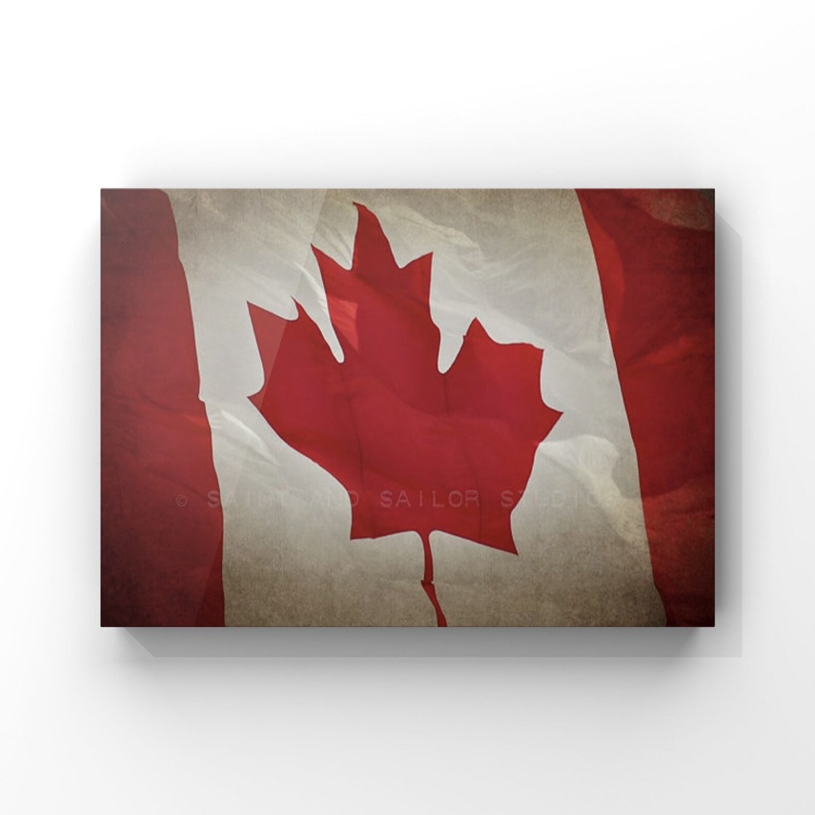 Vintage Canadian Flag Photo Print Boys Room Decor Boys | Etsy