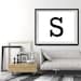 Letter S in 4 Color Choices Monogramed Photo Print or Canvas - Etsy