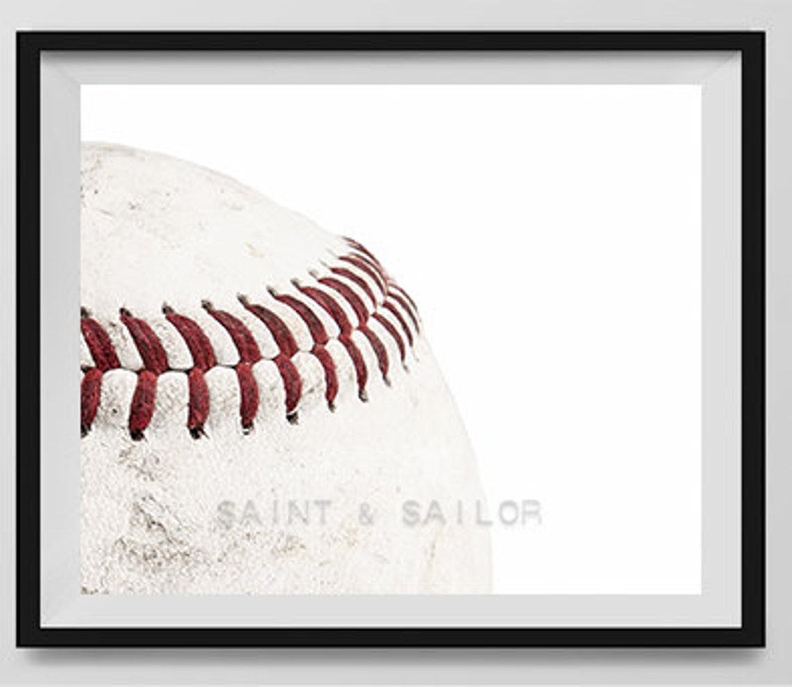 Set of Four Baseball Hardball on White Photo Prints 4 | Etsy
