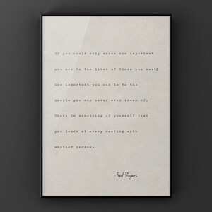 Mr. Rogers Quote Canvas or Unframed Print - If You Could Only Sense How ...
