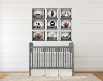 Sports Decor the Sports Collection Set of Nine Photo Prints | Etsy