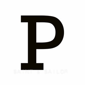 Letter P in 4 Color Choices, Monogramed Photo Print or Canvas Kids Wall ...