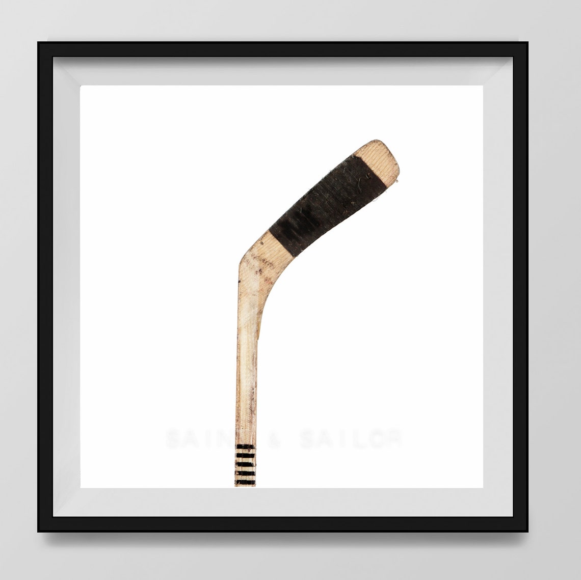 Black and White Hockey Stick Photo Photographic Art Print - Etsy