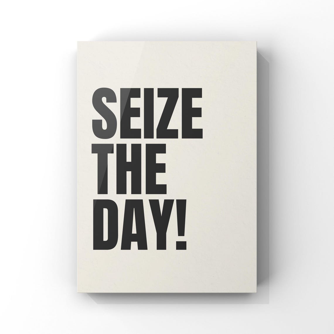 Seize the Day Quote Art , Canvas or Unframed Print, Bedroom Decor - Etsy