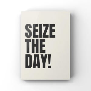 Seize the Day Quote Art , Canvas or Unframed Print, Bedroom Decor - Etsy