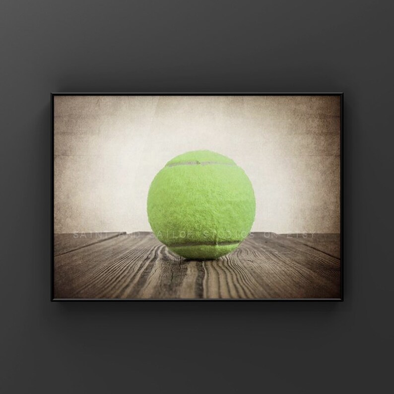 Tennis Printssingle Tennis Ball Vintage Photo Print Tennis - Etsy