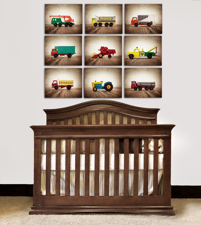 Red Vintage Truck Print Red Truck Print Playroom Decor Kids - Etsy