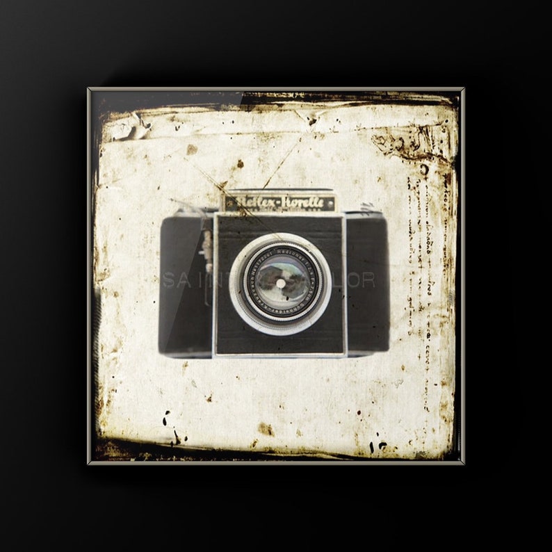 Set of Three Square Vintage Camera Photo Prints Office Decor - Etsy