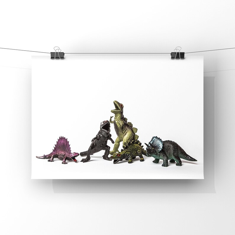 Dino Gang, Dinosaur Wall Art, Photo Print, Boys Room Decor, Dinosaur ...