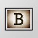 Letter B in 4 Color Choices Monogramed Photo Print or Canvas - Etsy