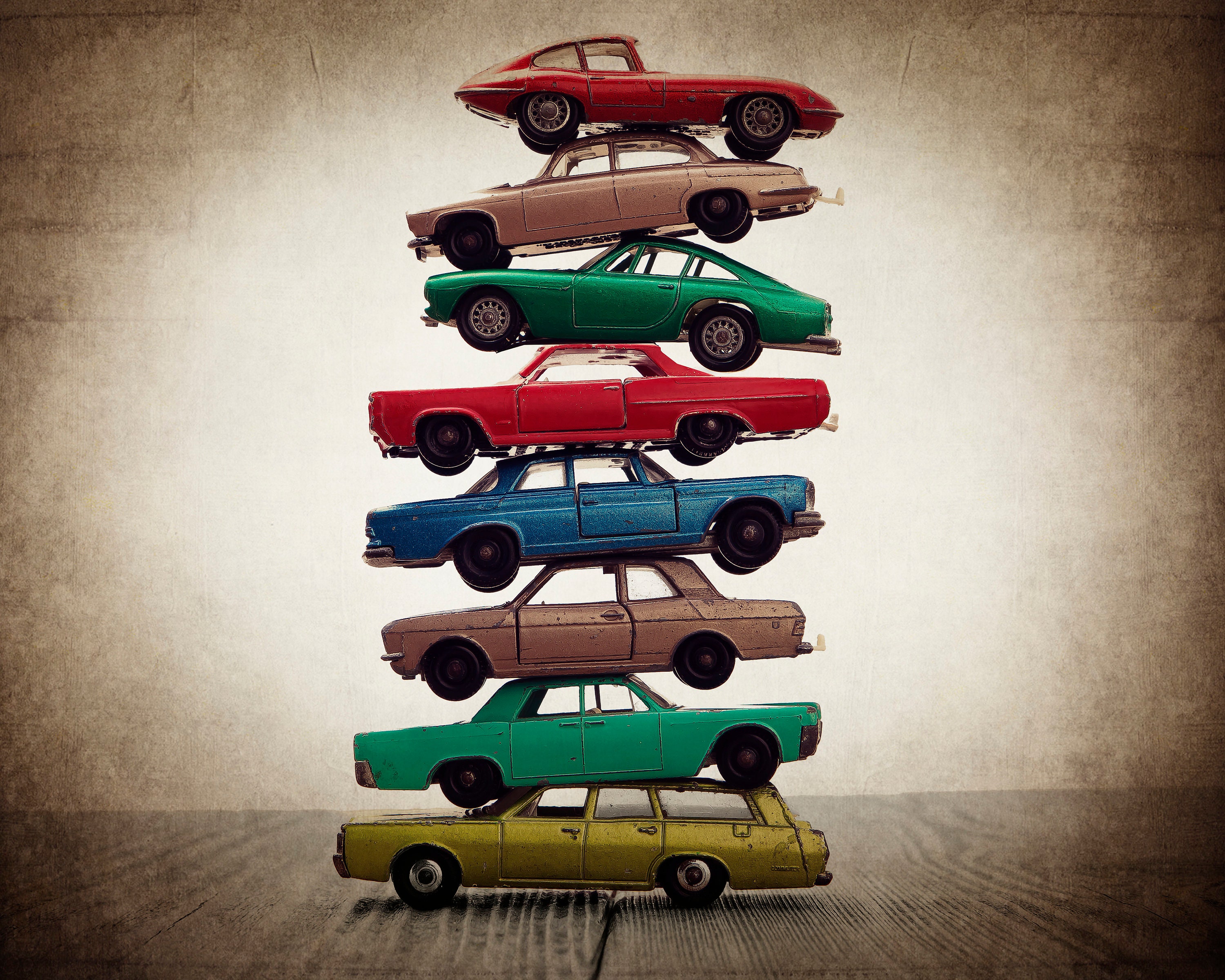 Transportation decor car prints Vintage Stacked Matchbox on | Etsy