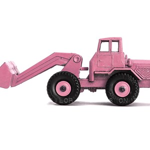 Vintage Construction Vehicles in Pink on White Background - Etsy