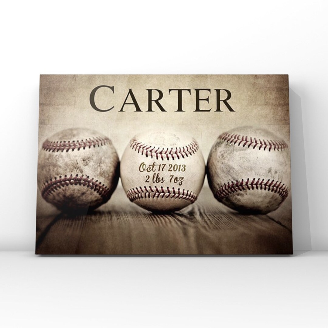 Personalized Baseball Print, Baseball Nursery Decor, - Etsy