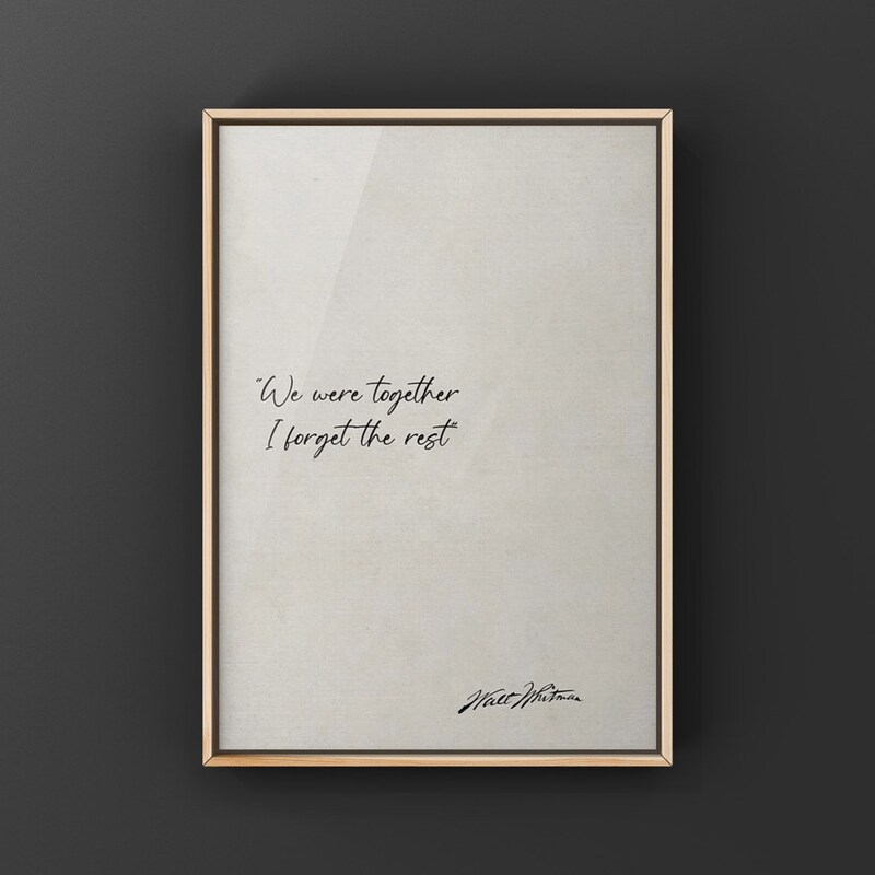 Walt Whitman Poem - Etsy