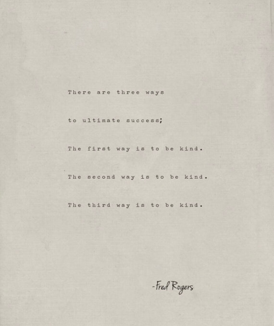 Fred Rogers Quote Canvas or Unframed Print Three Ways to | Etsy