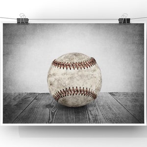 Vintage Single Baseball Photo Print decorating Ideas Wall - Etsy