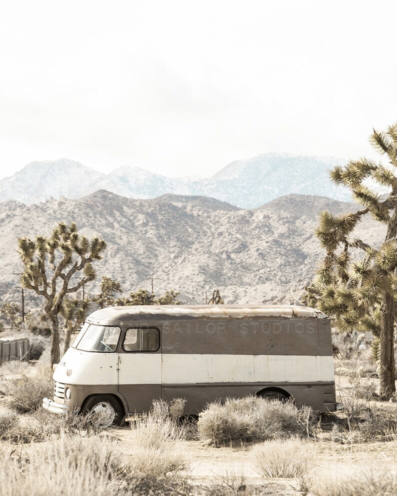 Joshua Tree Van Guitar Emerson Quote 3 Print Set Desert Boho | Etsy