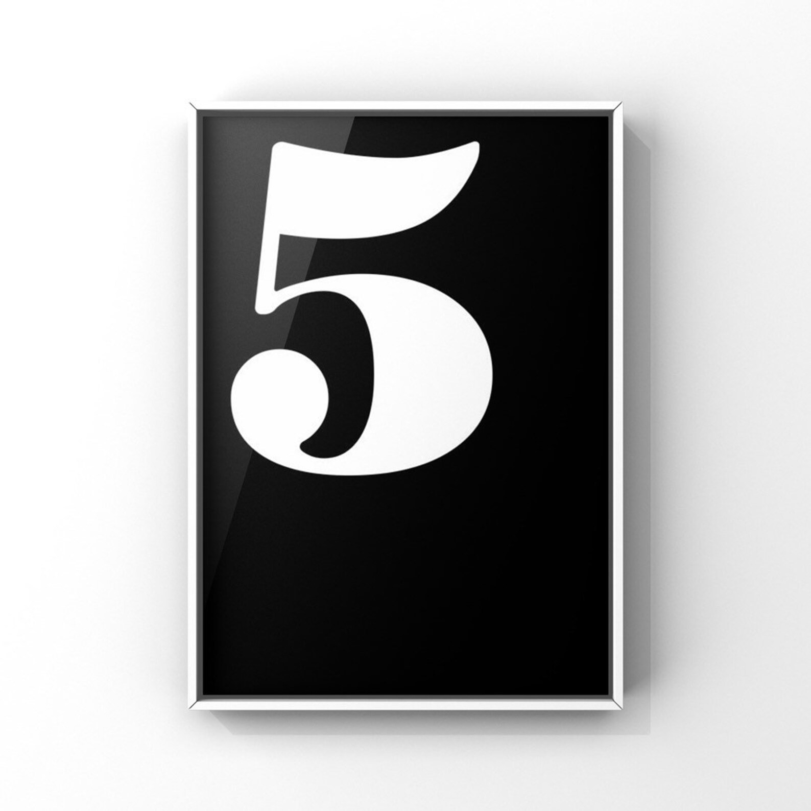 Number Five Digital Download To be used to print your own | Etsy