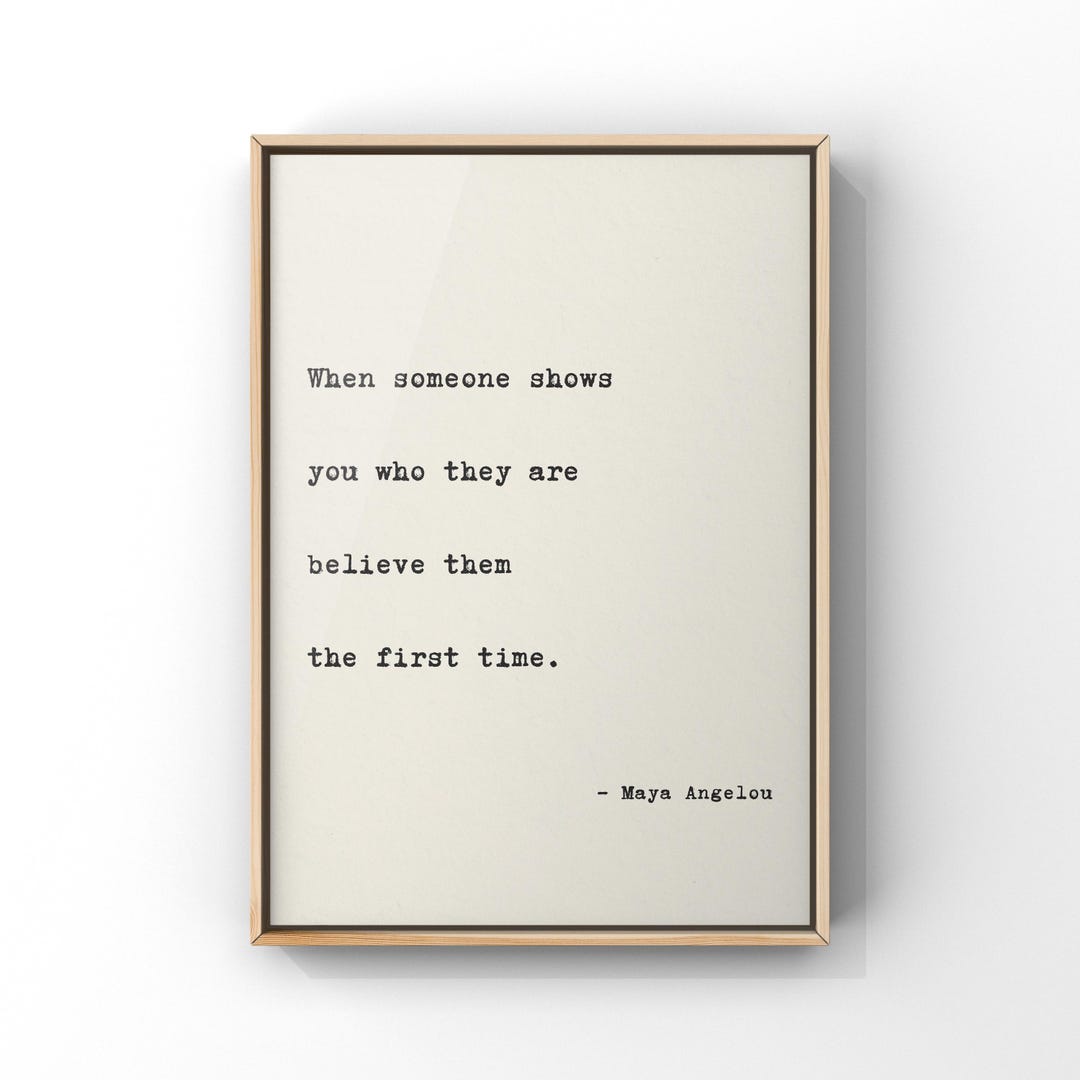 Maya Angelou Quote Art Print: Inspirational Wall Decor - Etsy