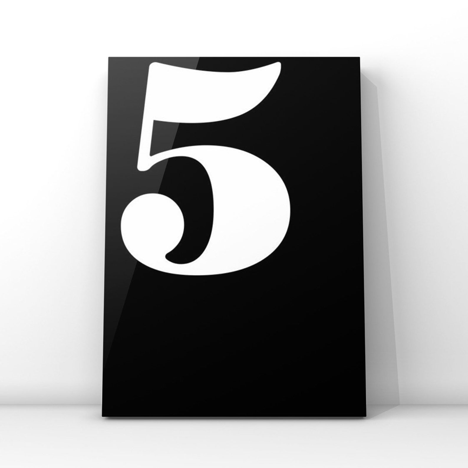 Number Five Digital Download To be used to print your own | Etsy