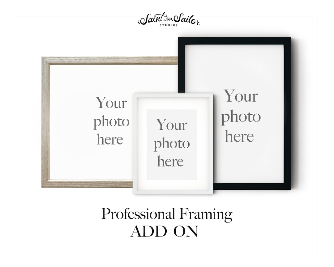 Print Framing ADD-ON: Solid Wood Frame, Optical-grade Acrylic - Etsy