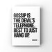Gossip is the Devils Telephone, Moira Rose Quote, Schitts Creek Quotes ...