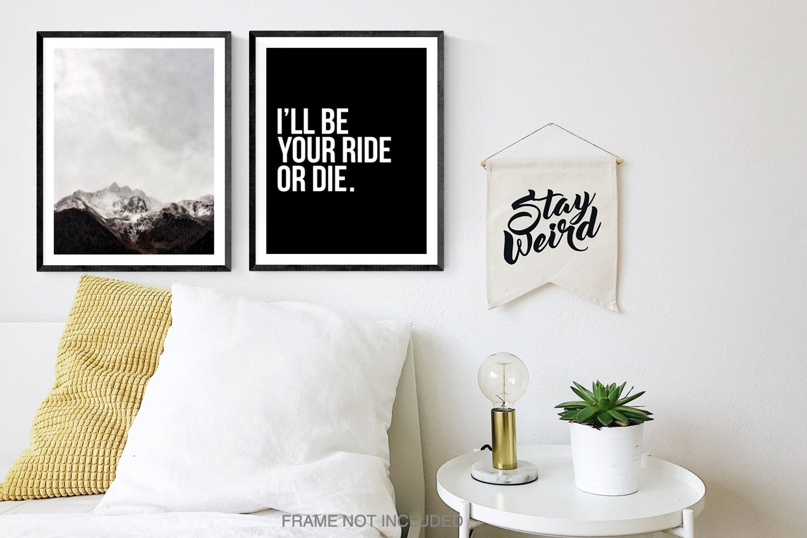 I'll Be Your Ride or Die Quote Printable Art DIGITAL - Etsy