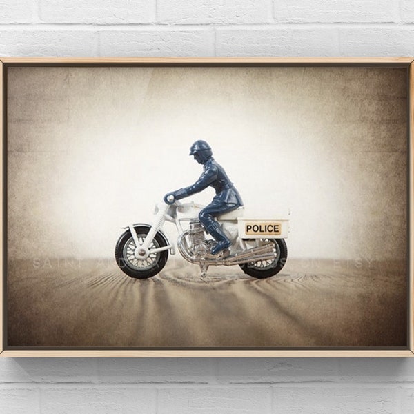 Motorcycle Cop - Etsy