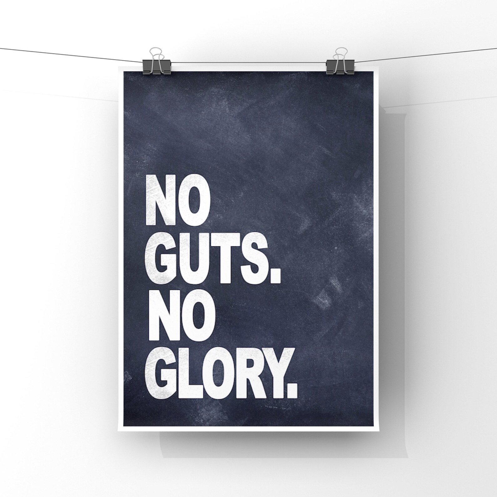 No Guts No Glory Quote Canvas or Unframed Print Wall Art | Etsy