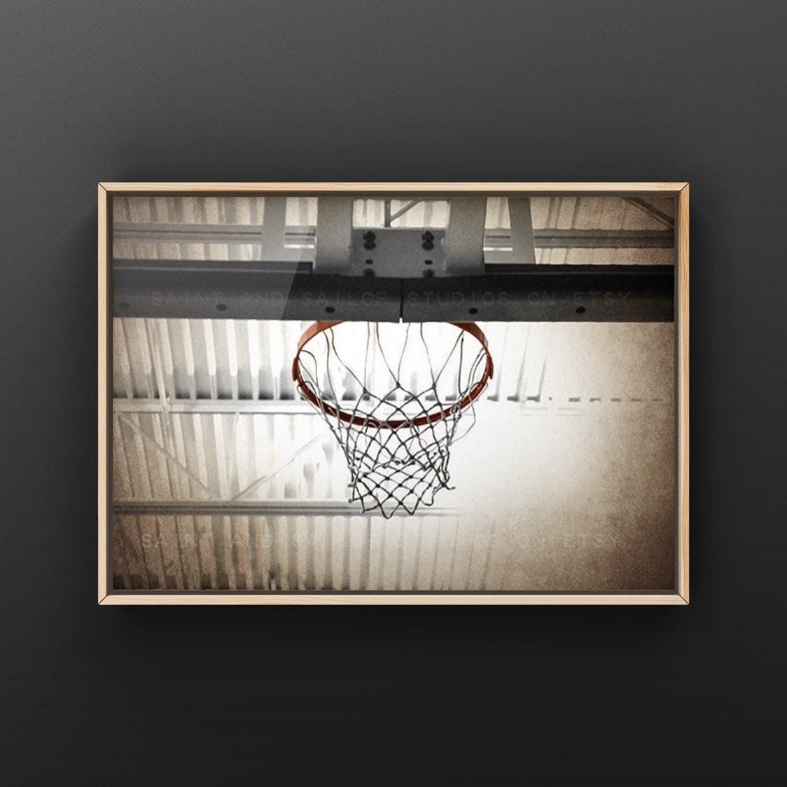 Vintage Basketball Hoop Photo Print, Kids Room Wall Art - Etsy