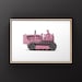 Pink Toy Bulldozer, Photo Print, Girls Room Decor, Construction Vehicle ...