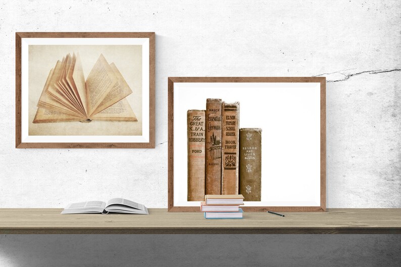 Book Art the Open Book Print Photo Wall Art for Home Decor - Etsy