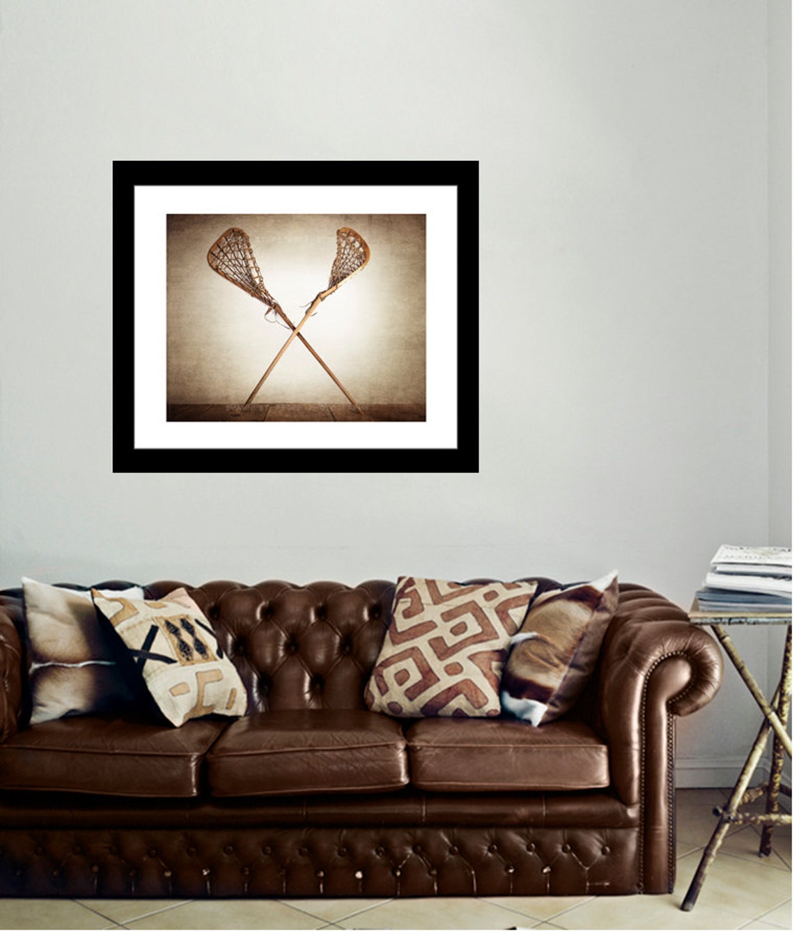 Vintage Lacrosse Sticks Crossed Photo Print Lacrosse Prints | Etsy
